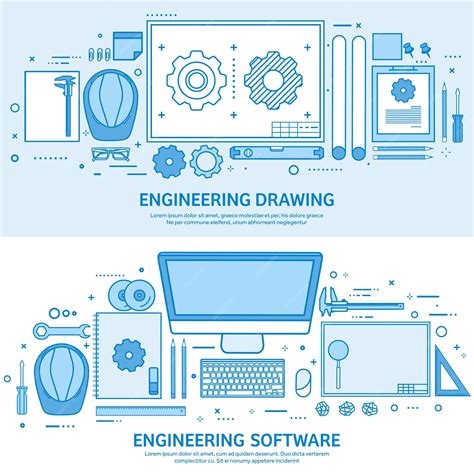 Premium Vector Engineering And Architecture Drawing Construction
