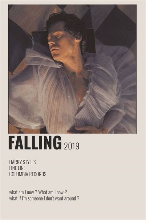 Falling By Harry Styles Polaroid A Imprimer Affiche