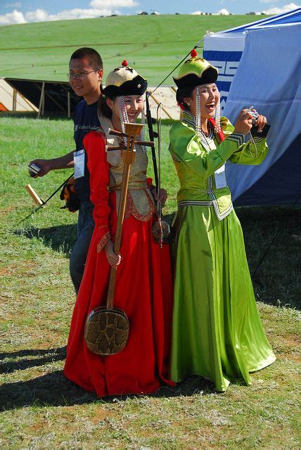 Mongolian Women In Traditional Costumes Naadaam Festival Ulan Bataar Artofit