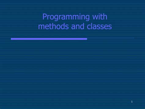 Ppt Java Programming Methods And Classes Conversion Implementation Powerpoint Presentation Id