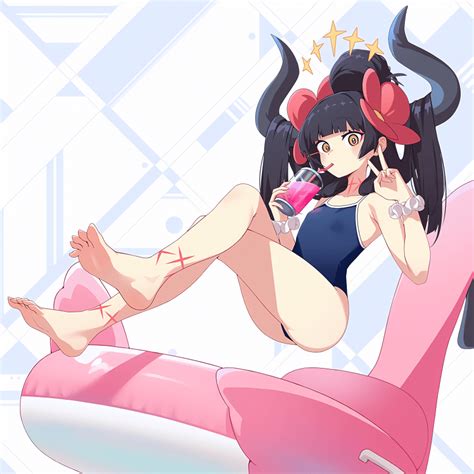 Diein Djmax Djmax Djmax Respect 1girl Barefoot Black Hair