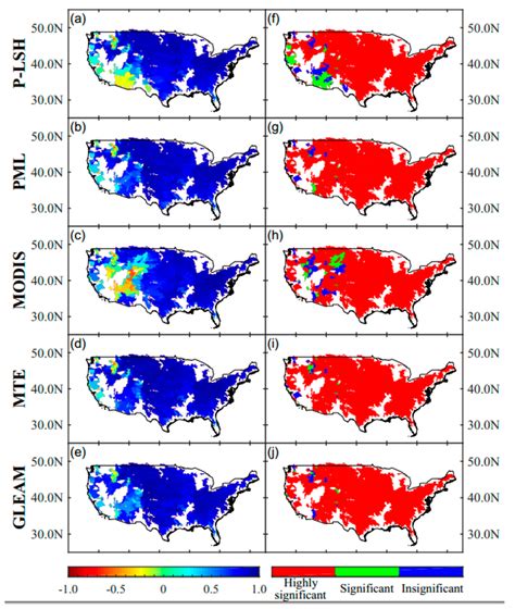 Spatial Maps Of Correlation Coefficients Ae Between Monthly Recon Download Scientific