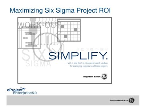 Managing Six Sigma Project Roi — Isssp For Lean Six Sigma