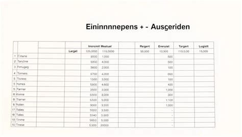 Kostenaufstellung Excel Vorlage Kostenlos Downloaden