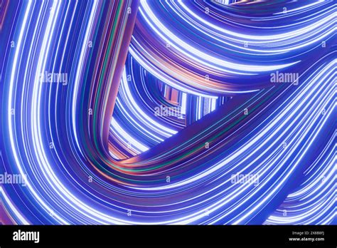 abstract light trails creating a dynamic flowing pattern in vibrant