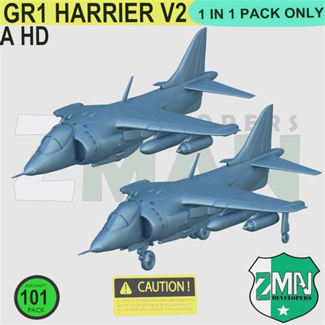 ️ Harrier Gr1 V1・ Stl File For ・cults