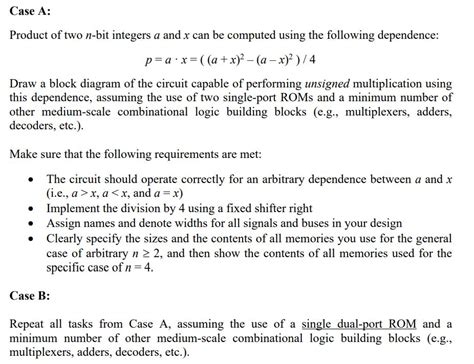 Case A Product Of Two N Bit Integers A And X Can Be