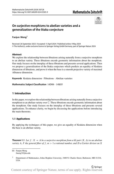On Surjective Morphisms To Abelian Varieties And A Generalization Of