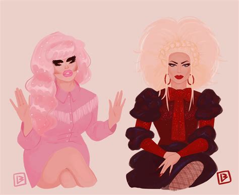 A Lil Fanart Of Trixie And Katya Love These Looks Even If Theyre From 2019 Rrupaulsdragrace