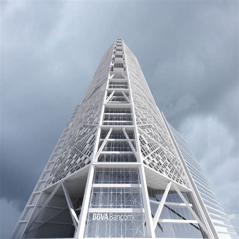 Torre Bbva Bancomer Modelo 3d 9 Max Fbx 3ds 3dm Free3d