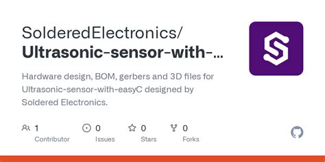 Github Solderedelectronics Ultrasonic Sensor With Easyc Hardware Design Hardware Design Bom