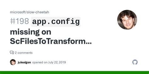 `nfig` Missing On Scfilestotransform After Sccollecttransformfiles Is Executed · Issue