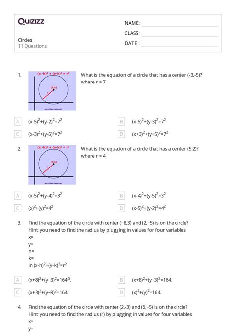50 Circles Worksheets On Quizizz Free And Printable