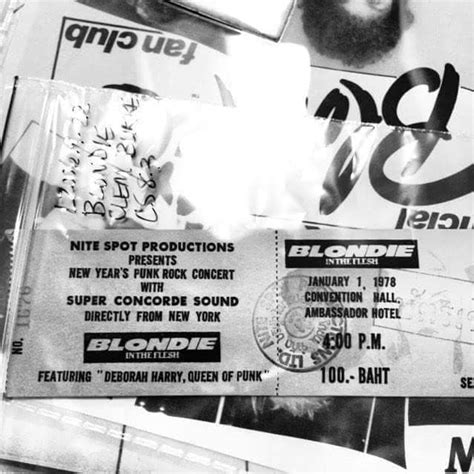 Official Blondie Web Site Gig List Blondie