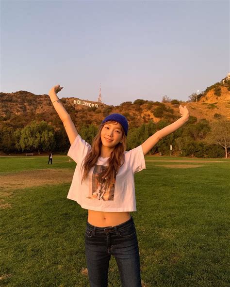 Taeyeon In Perfect White Tee And Jeans Combo Rkpopfap