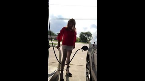 Crossdresser Fun At The Gas Station Eporner