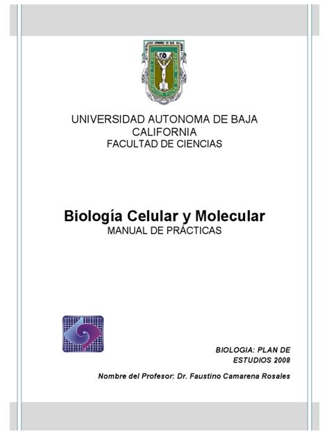 Manual Biol Cel Y Mol Pdf Tinción Laboratorios