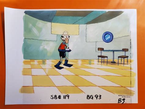 Spongebob Squarepants Cel Animation Art World
