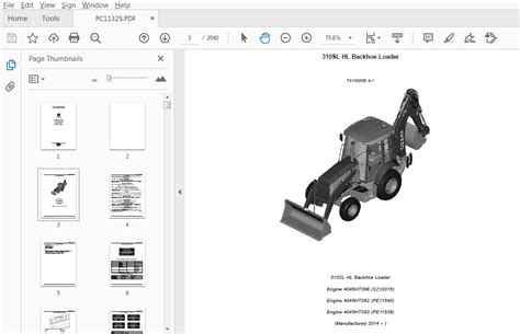 Dp John Deere 310sl Hl Backhoe Loader Parts Catalog Manual Pdf Download