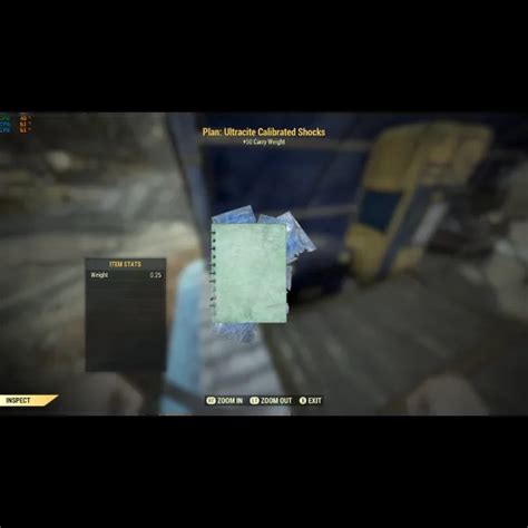 Plan Ultracite Calibrated Shocks X5 Fallout 76 Game Items Gameflip