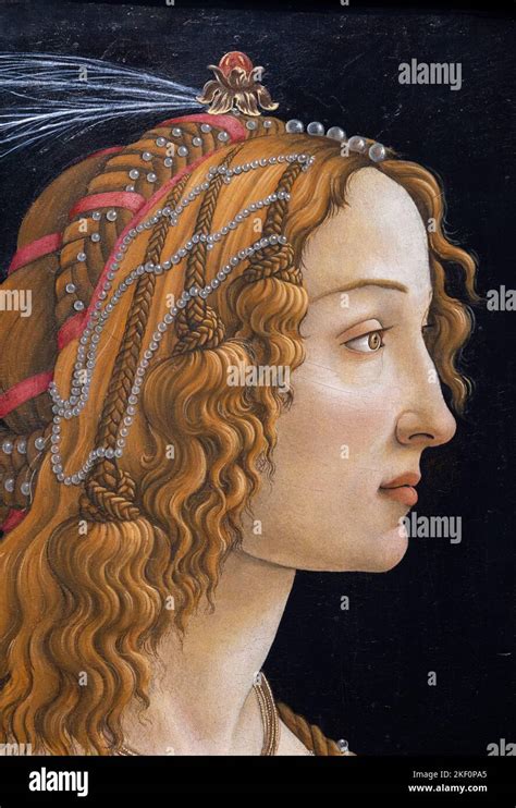 Detail Portrait Of A Young Woman Possibly Simonetta Vespucci 1484