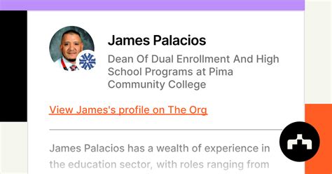 James Palacios Dean Of Dual Enrollment And High School Programs At