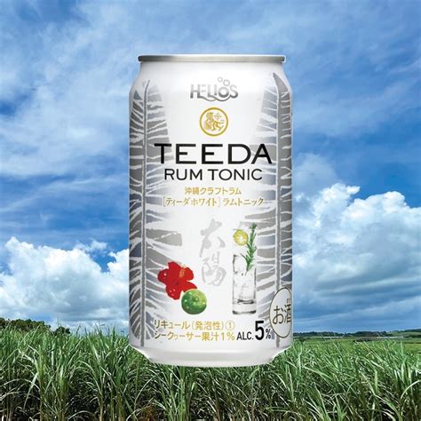 【8月酒蔵見学お土産人気no 2】★6本セット★teeda White ティーダホワイト ラムトニック【5 350ml】誕生★沖縄県産黒糖で造るジャパニーズクラフトラム【teeda White