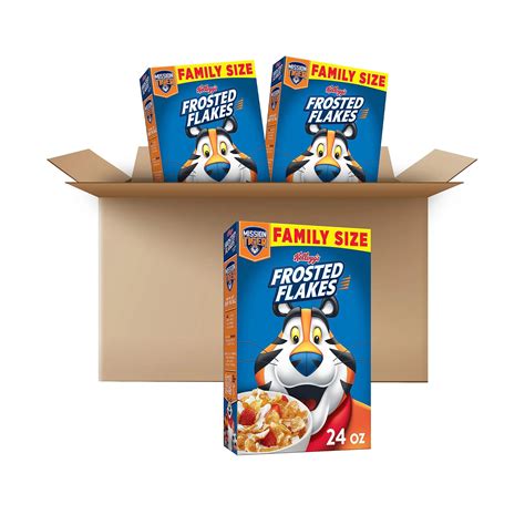 Kelloggs Frosted Flakes Breakfast Cereal Honey Nut Buy Instant Cornflakes Cartoon Box Corn