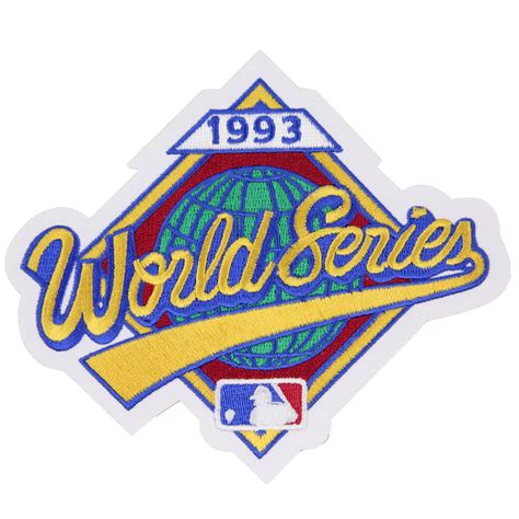 1993 Mlb World Series Logo Jersey Patch Philadelphia Phillies Vs Toronto Blue Jays Patch