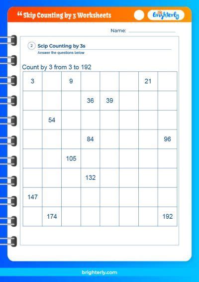 How To Use Skip Counting By 3 Worksheets Pdfs