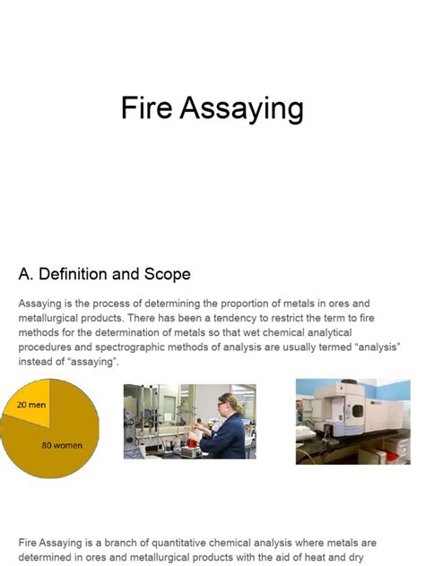 Fire Assaying Methods And Applications Pdf Metallurgical Assay Lead