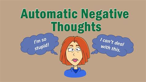 Automatic Negative Thoughts And Cbt Worksheets Library
