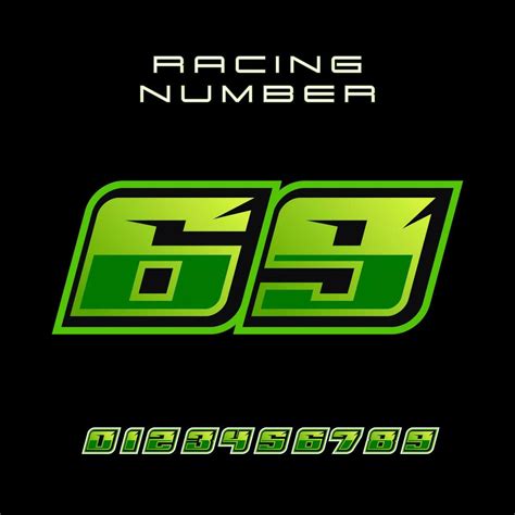 Racing Number 69 Vector Design Template 26509536 Vector Art At Vecteezy