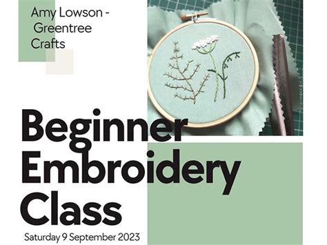 Beginners Hand Embroidery Class Dunbar Whats On Edinburgh