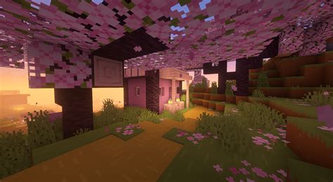 Cherry Grove Villages Minecraft Data Pack