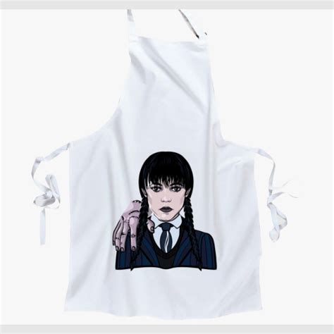 Wednesday és Izé Karakter Kötény