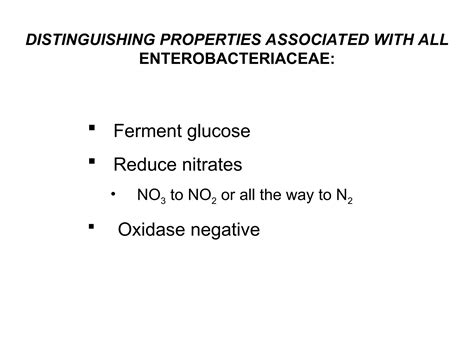 Introduction To Enterobacteriaceae Ppt 1ppt