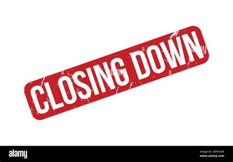Red Closing Down Sign Cut Out Stock Images And Pictures Alamy