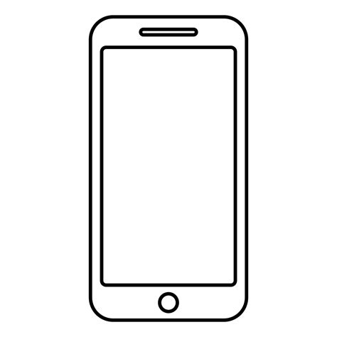 Mobile Clipart Black And White
