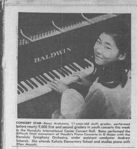 Asian Biographies A00119 Betsy Arakawa Japanese American Classical Musician And Wife Of Gene