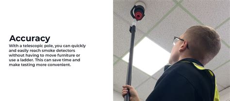 Smoke Detector Testing Poles From 54 Meters To 126 Meters