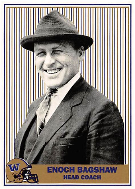 Enoch Bagshaw Football Card Washington Huskies Greats 1992 Pacific 101