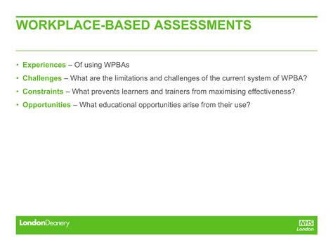 Workplace Based Assessment Tool Kit Threeppt