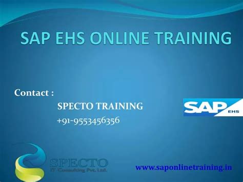Ppt Online Training Classes On Sap Ehs Powerpoint Presentation Free Download Id7202263