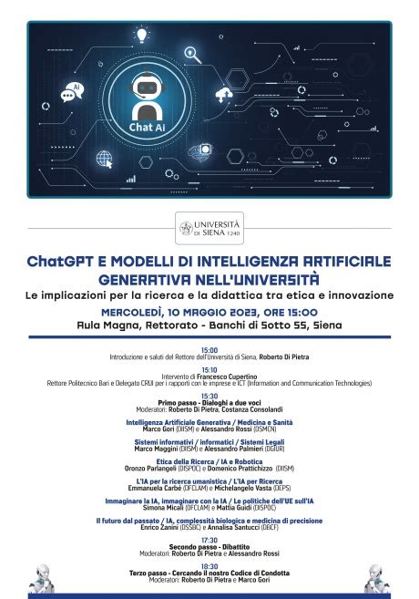 Chatgpt E Modelli Di Intelligenza Artificiale Generativa Nelluniversità Università Degli