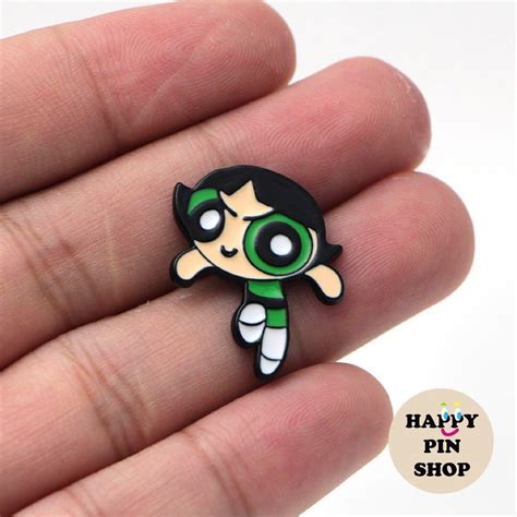 Avail Cine Buttercup Powerpuff Girls Enamel Pin Womens Fashion