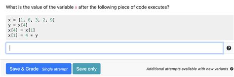 Solved What Is The Value Of The Variable X After The Chegg