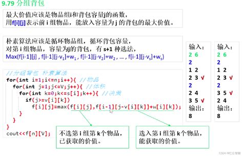 动态规划（算法竞赛、蓝桥杯） 分组背包dp Csdn博客