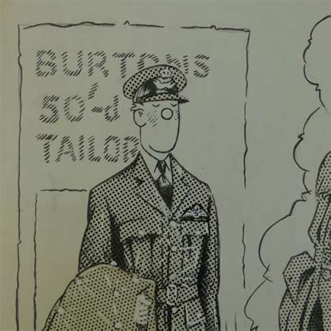 Original Bill Hooper Pilot Officer Prune Drawing