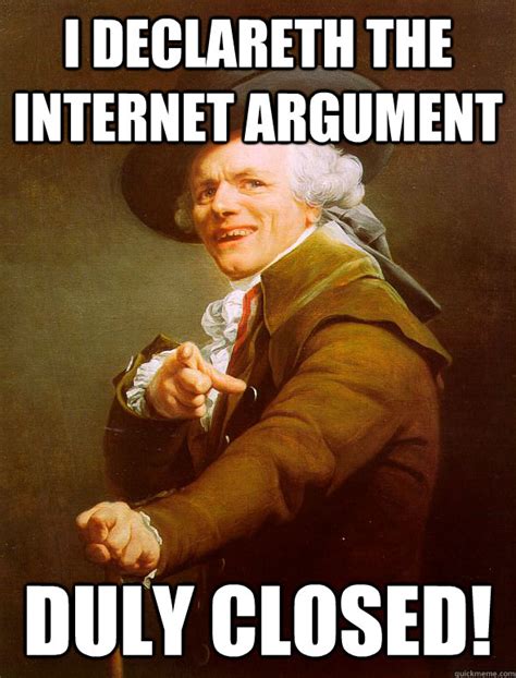 Internet Arguments Won Meme